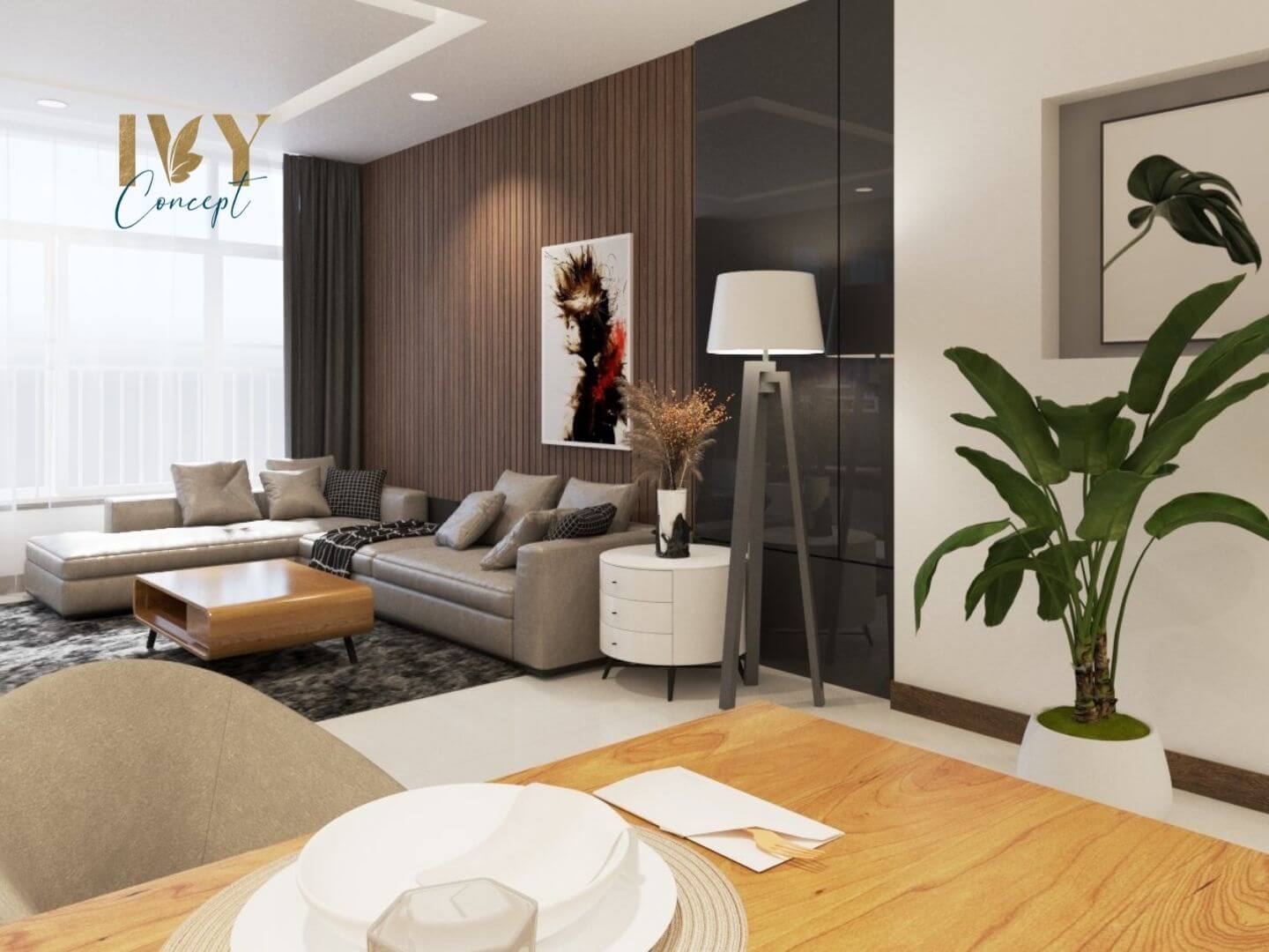 Phòng khách - Căn hộ Petro Landmark Quận 2 150m2 (Mr Việt) - Phong cách ...