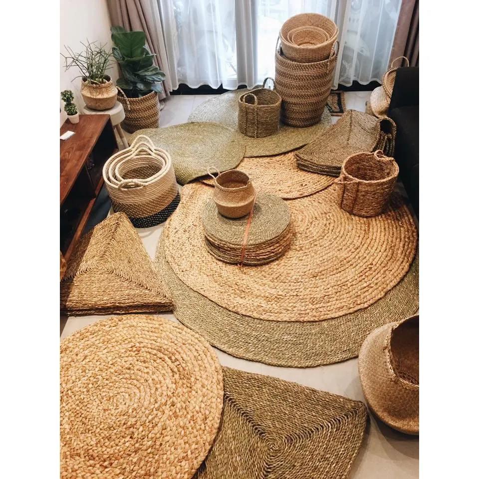Mua Thảm Trải Sàn Tròn - Thảm Cói Trang Trí Nhà Cửa Chính Hãng Giá Tốt