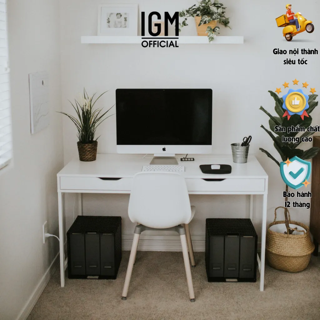 Mua Bàn IKEA Alex 2 Ngăn kéo Mẫu 2023 Tiện Dụng, Chắc Chắn