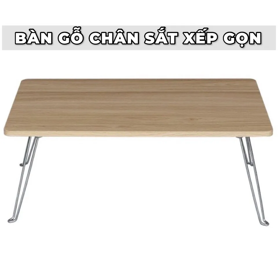 Mua [FREESHIP] Bàn Gỗ Chân Sắt Gấp Gọn Cho Học Sinh, Sinh Viên Chính ...