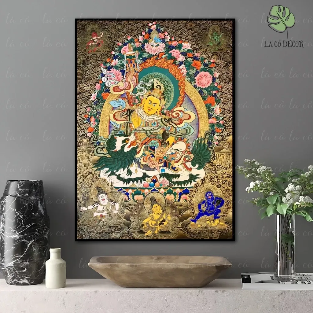 Mua Tranh Thần Tài Phật Giáo Mật Tông Cầu Tài Lộc - May Mắn