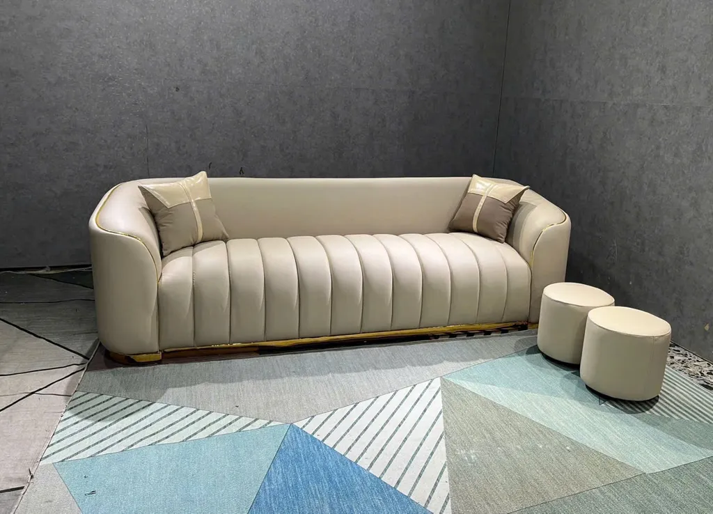 Mua Sofa băng Juno sofa Ocean Park NK2025 KT2m2 kèm 2 đôn tròn Chính Hãng Giá Tốt