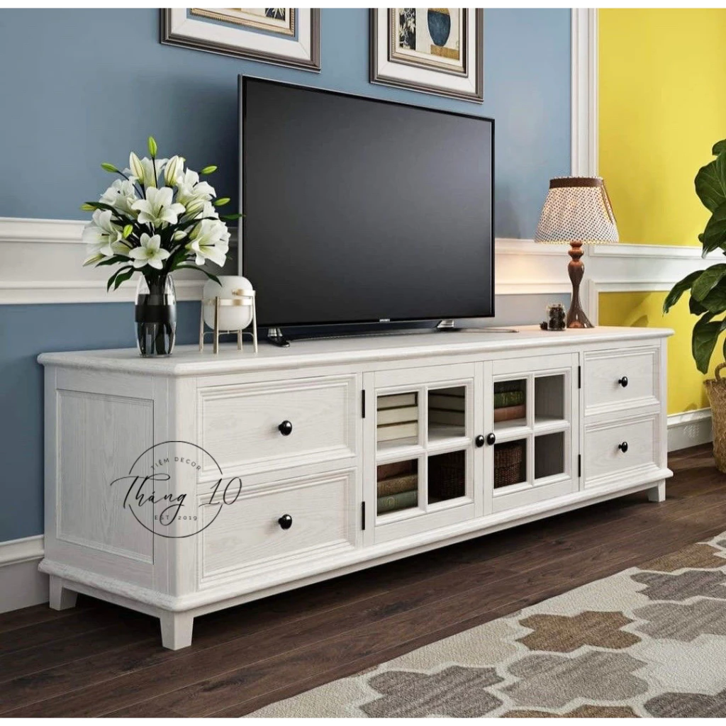 Mua KỆ TỦ TIVI PHONG CÁCH ĐÔNG DƯƠNG INDOCHINE HIỆN ĐẠI TV89 #tiemdecorthang10 Chính Hãng Giá Tốt